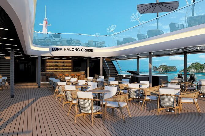 Halong Bay on Luna Cruise Largest and Most Luxurious Day Tour - Stopping at Halong Bay