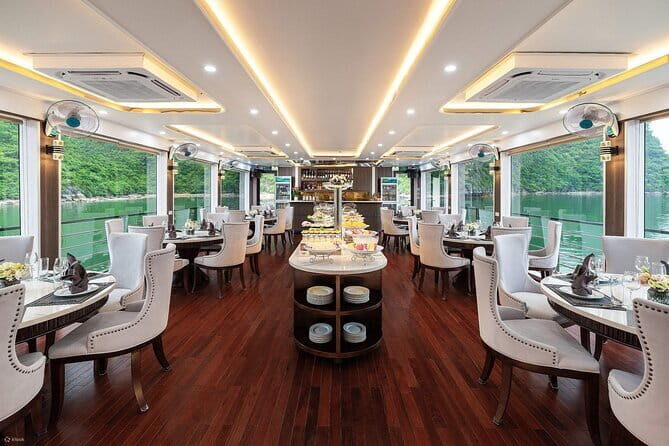 Halong Luxury Day Cruise: Buffet, Sunset Party & Jacuzzi - Dining, Amenities, and Additional Highlights