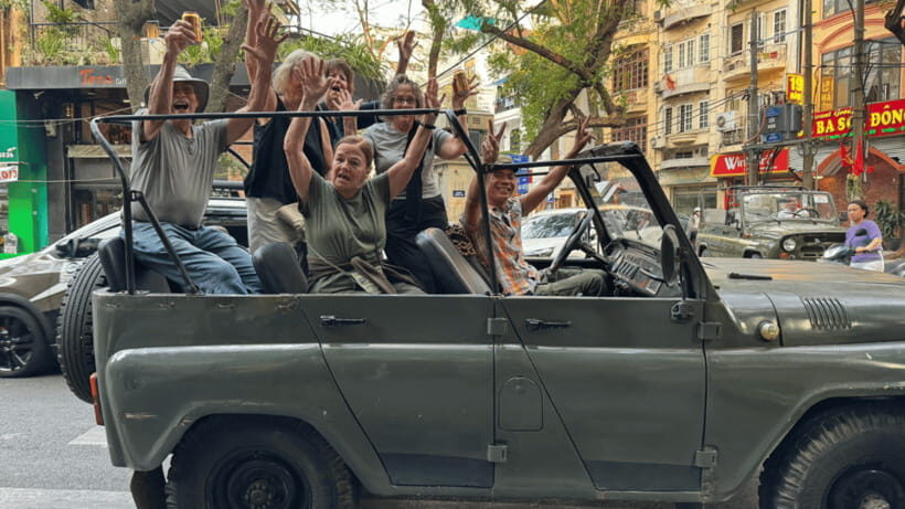 Hanoi: Historic Jeep Tour - Modern Hanoi and Train Street