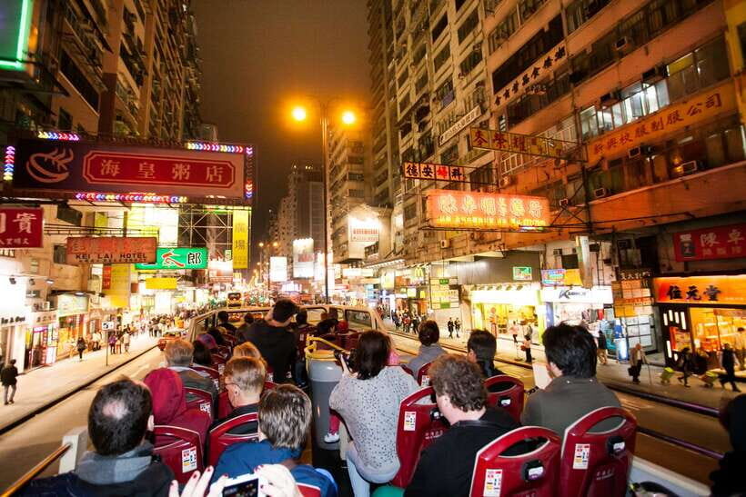 Hong Kong: Panoramic Night Tour of Kowloon by Open-top Bus - The Route and Its Attractions