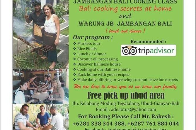 Jambangan Bali Cooking Class - The Itinerary in Detail