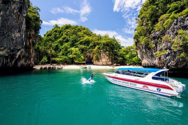 Krabi's Hong Island Speed Boat Blast with 360° Viewpoint - Detailed Breakdown of Each Stop