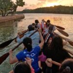 Mangrove Canoe Route at Sunset between Sacred Ecosystems - Key Points