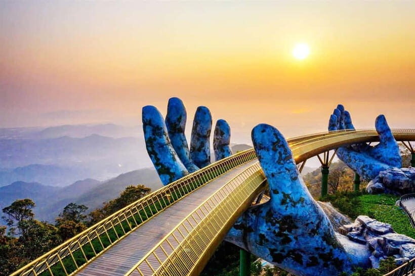 Marble Mountains and Golden Bridge- Ba Na Hills Private Tour - Transition to Ba Na Hills via Cable Car