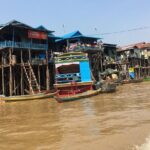 Me Chrey uncrowded Floating village Private Tour bike - Rest and refresh with local snacks