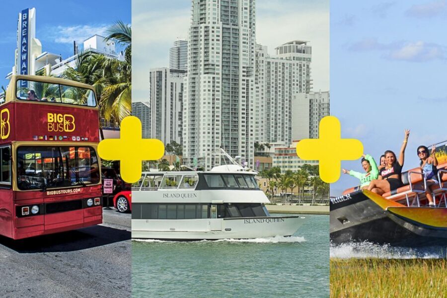 Miami: Everglades Experience, Bay Cruise & Open-Top Bus Tour - The Itinerary in Detail