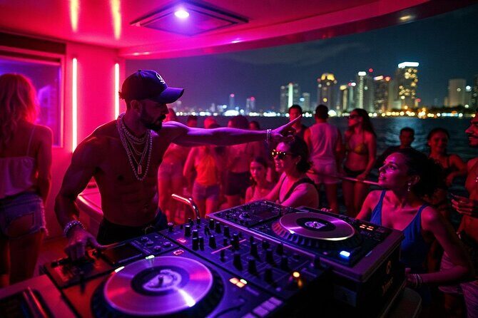 Miami's Top Yacht Party: Neon Nights with 3 Hr Open Bar Cruise - FAQs about Miami’s Top Yacht Party: Neon Nights