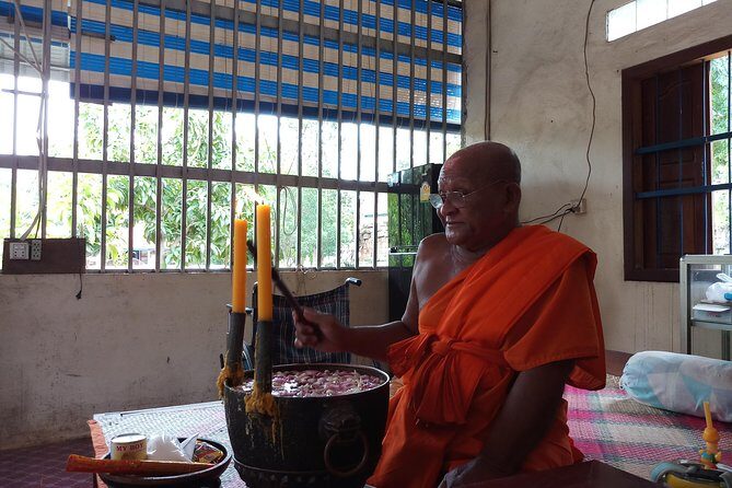 Monk Blessing Ceremony in Siem Reap - Private Transport and Guided Insight
