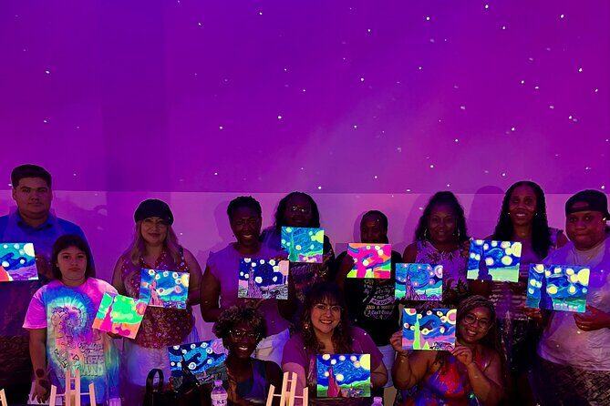 NEON Starry Night Sip and Paint Experience - FAQ