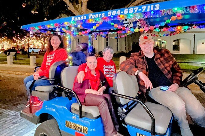 Nights of Lights Private Electric Golfcart Tour up to 7 People - The Itinerary in Detail