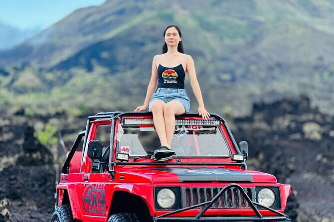 Private Discover Kintamani Sunset with Private 4WD Jeep Adventure - Exploring Black Lava and Black Sand