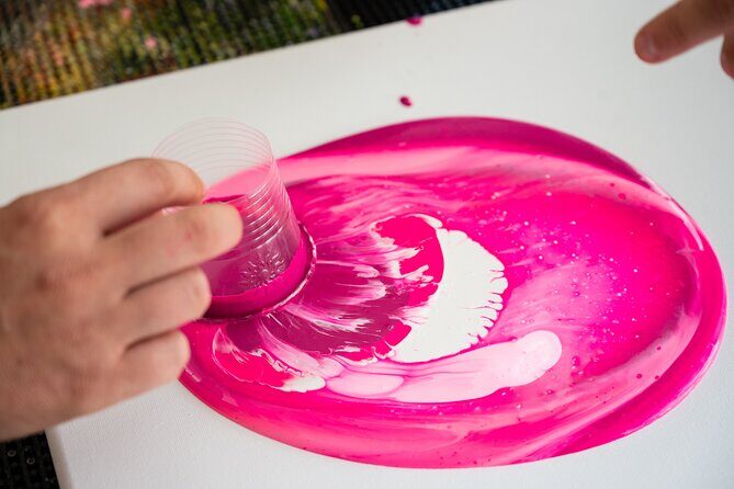 Private Fluid Art Class in Houston - The Experience Itself: Step-by-Step