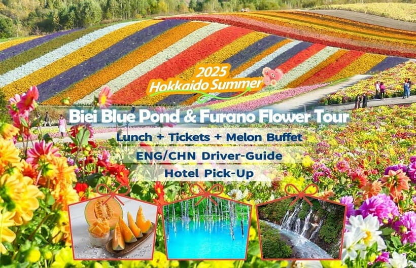 Sapporo: Furano Flower Sea & Biei Blue Pond Tour w/ Pickup - Authentic Experiences and Hidden Gems