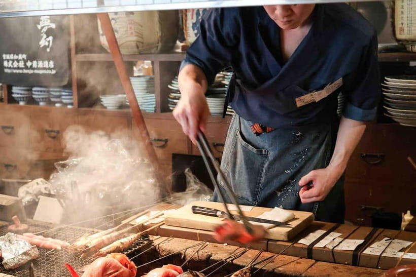 Shinjuku Izakaya Food & Drink Tour - The First Stop: A Nostalgic Wooden Izakaya