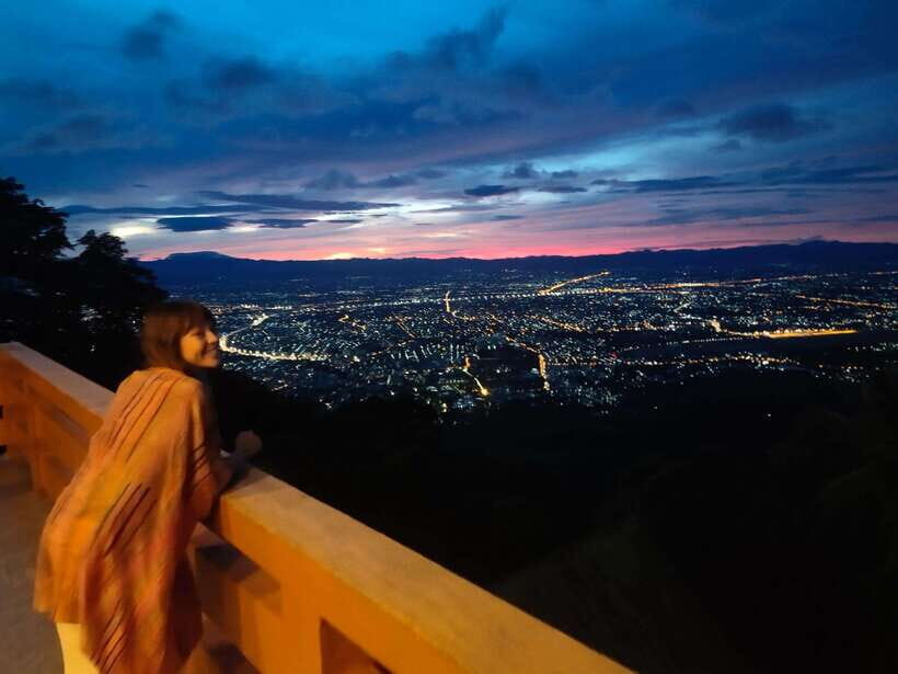 Spiritual Sunrise: Wat Doi Suthep, Pha Lat, Alms &Meditation - The Walk Up Wat Doi Suthep and Sunrise Views