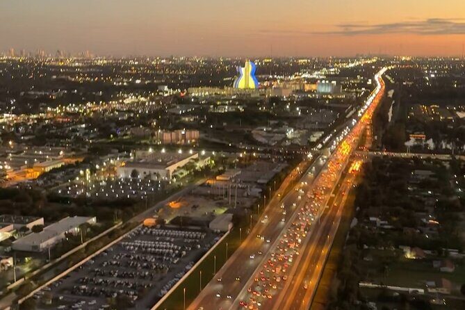Sunset Helicopter Tour around Hard Rock Guitar, Cities & Beaches - Exploring the Itinerary in Detail