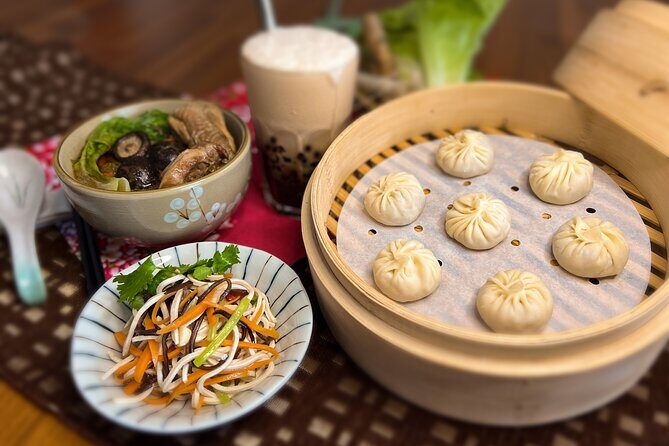 Taiwan Traditional Delicacies Experience, Xiao Long Bao, Chicken vermicelli with mushroom and sesame oil, Tofu strips salad, Bubble milk tea. - Why Choose the Taiwan Traditional Delicacies Experience?