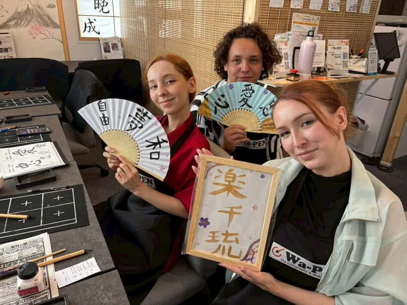 Tokyo:Calligraphy &Make your original folding fan in Asakusa - A Closer Look at the Calligraphy & Fan Workshop