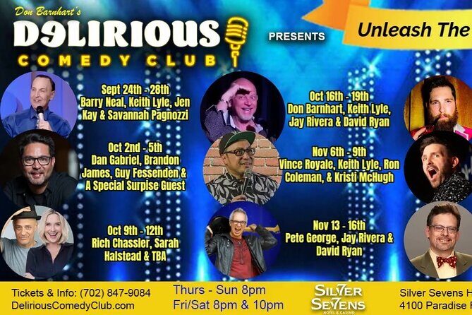 Unleash The Laughter Delirious Comedy Club at Silver Sevens Hotel - What Do Reviewers Say?