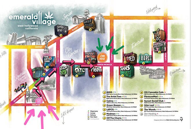 West Hollywood Emerald Village Cannabis Lounge Walking Tour - The Practicalities: What Travelers Need to Know