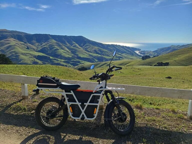 Akaroa: Lonely Beach Trail by E-Scooter. selfguided day out - Authentic and Personalized Exploration