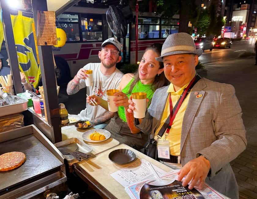 Fukuoka: Nakasu Food Stall Private Guided Tour with Tastings - A Detailed Breakdown of the Itinerary