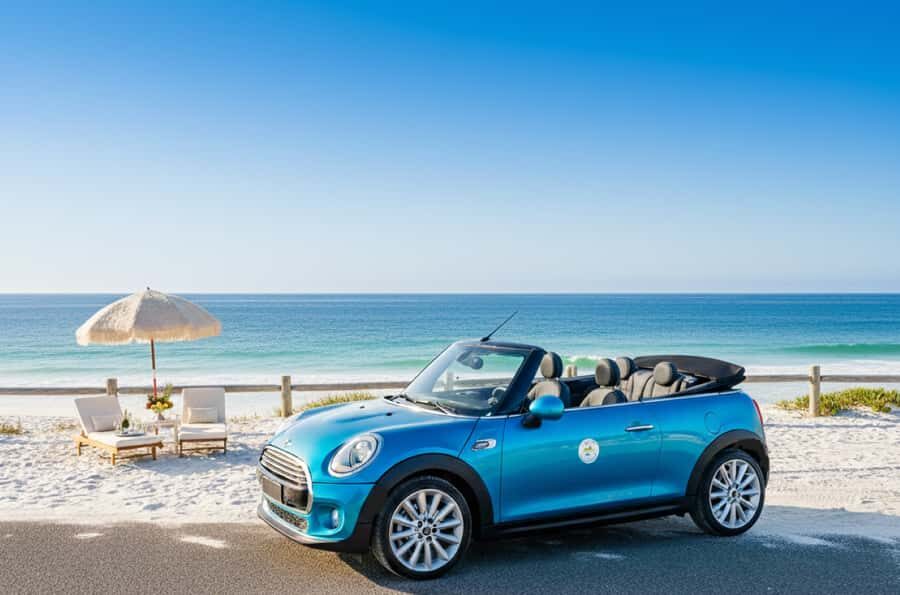 Perth: Coastal Beach Tour in a Mini Cooper Convertible - Transportation & Timing