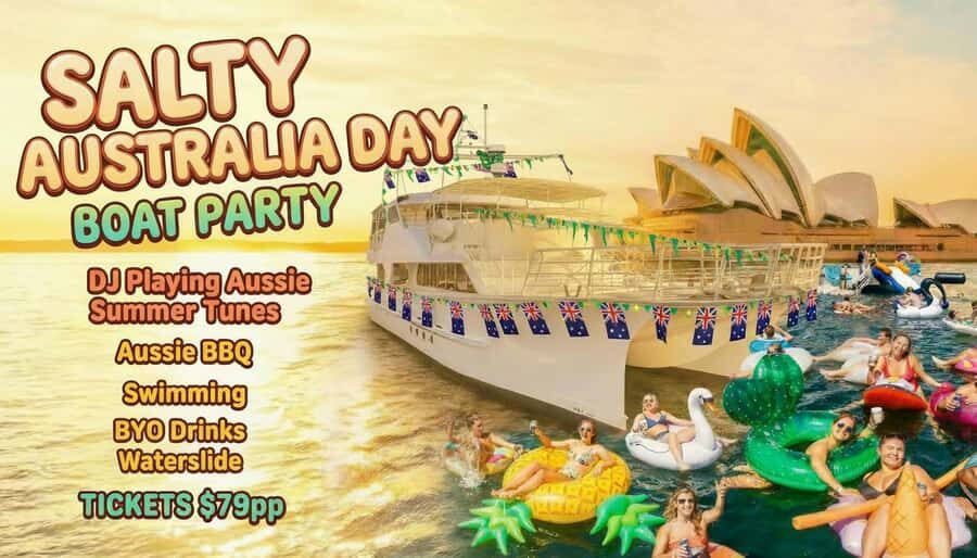 SALTY Australia Day Boat Party and Cruise on Sydney Harbour - The Experience Itself