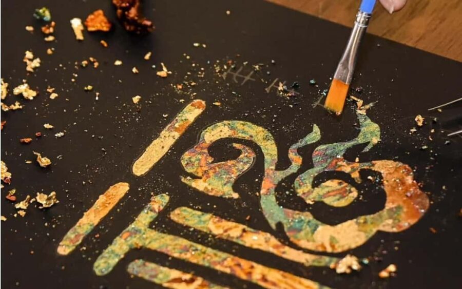 Sanxingdui & Intangible Cultural Heritage Experience - A Hands-On Cultural Highlight: Gold Leaf Painting