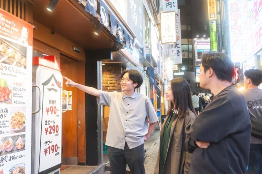 Tokyo: Private Shibuya Bar Crawl - 3 Drinks & Local Foods - - The Itinerary Breakdown