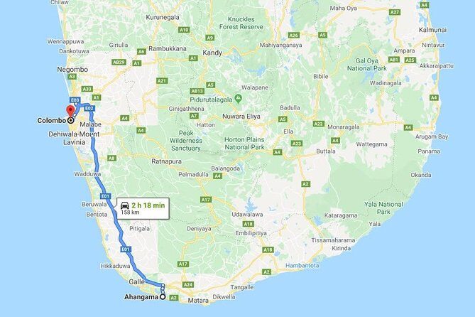Ahangama City to Colombo City Private Transfer - What You Can Expect During the Ride