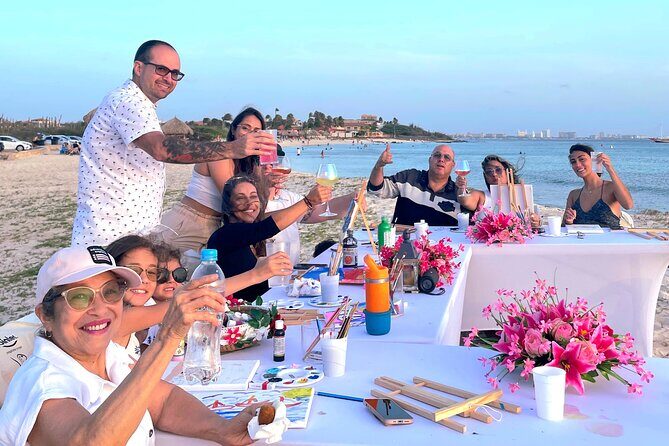 Aruba's Finest Sip and Paint Experience by the Beach - The Itinerary in Detail