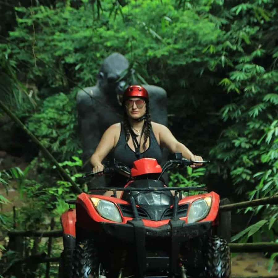 ATV Quad Biking Payangan with a Hidden Large Gorilla Statue - The Scenic Value and Photo Opportunities