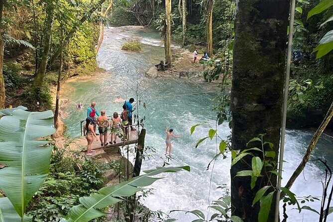 Blue Hole and Bamboo River Rafting in Ocho Rios Jamaica. - Scenic Serenity on the White River Bamboo Rafting
