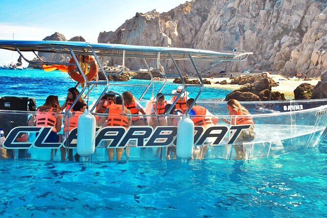 Cabo's Original Clear Boat Tour to the Arch - Playa del Amor and Divorce Beach