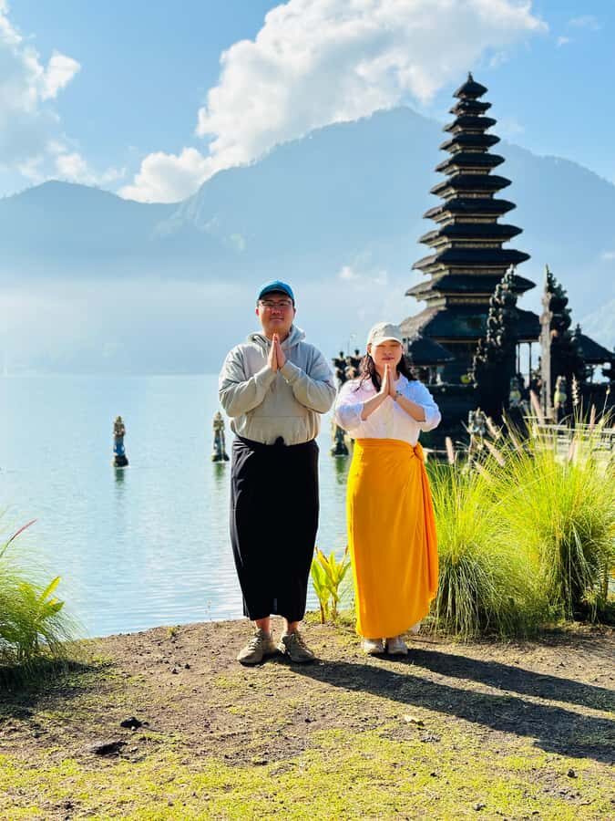 Caldera jeep sunrise with ploating temple - The Jeep Experience: Climbing to the Sunrise Viewpoint