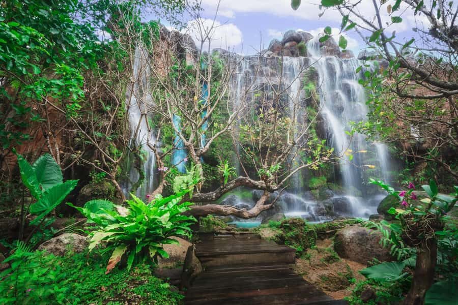 Chiang Mai: Dan Tewada Land, Bamboo Rafting & Waterfall Tour - The Itinerary in Detail