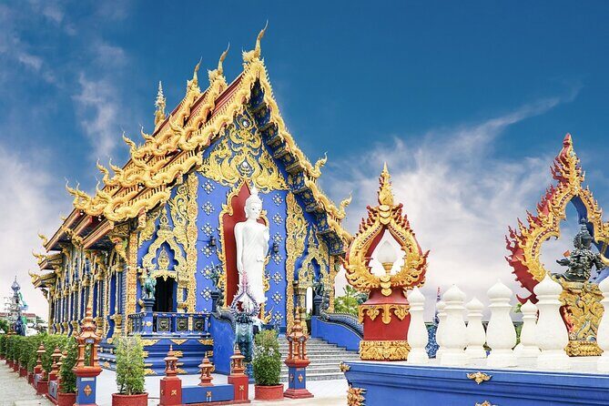 Chiang Mai to Chiang Rai: White Temple, Blue Temple, Lalitta Cafe - Wat Rong Seur Ten: The Blue Temple