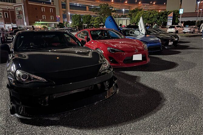 Daikoku PA & Tokyo private Tour by R34/VAN/Maserati/Ferrari - Itinerary Breakdown