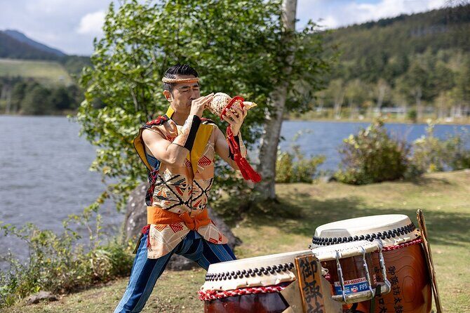 Enjoy a private Osuwa Daiko performance in the great nature - A Close Look at the Experience