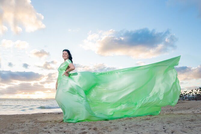Flying Dresses on the beach, on the boat with open bar and Party - Price and Value