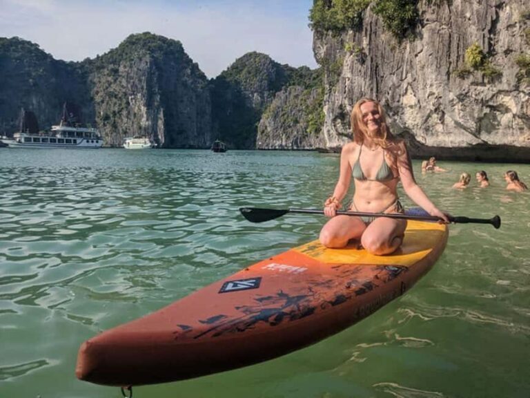 FROM CATBA: LAN HA BAY ON SERENITY PREMIUM CRUISE - Cruising into Lan Ha Bay: Scenic Highlights and Local Encounters