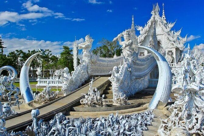 From Chiang Mai: Chiang Rai White Blue Red Temples Day Tour - The White Temple (Wat Rong Khun)