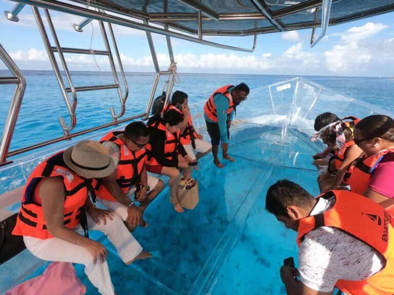From Cozumel: Invisible Boat tour with Snorkeling - The Itinerary in Detail