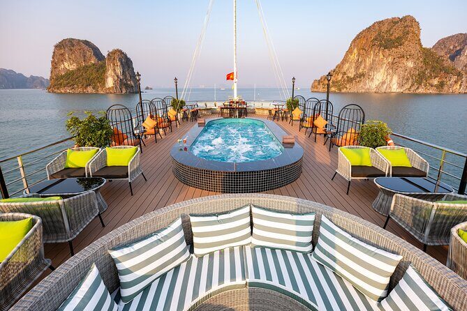 From Hanoi: Luxury 5-Star Halong Amethyst Day Cruise with Buffet - Onboard and First Impressions