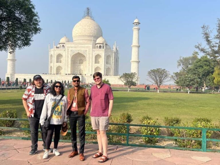 From Jaipur: Private Taj Mahal & Agra Day Trip with 5* Lunch - Meet Your Guide and First Stop: The Taj Mahal