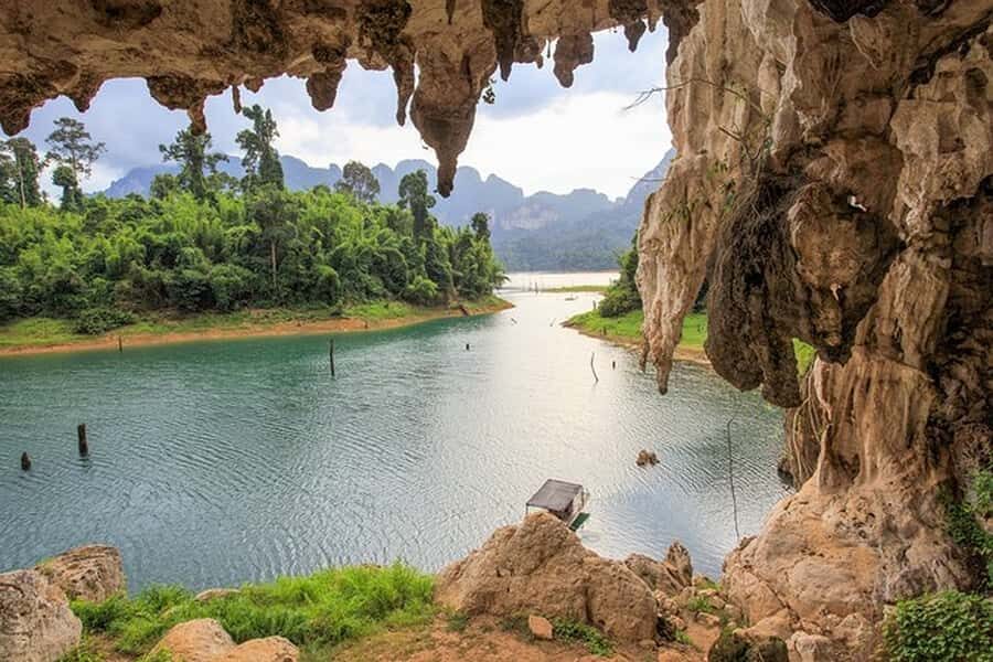 From Khao Lak: Khao Sok Lake, Bamboo Rafting and Cave Tour - Transportation, Group Size, and Duration