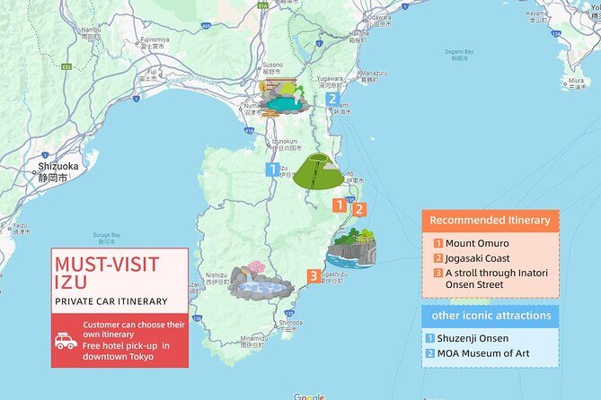 From Tokyo:Private One Day Tour to Izu - How the Tour Works: Practical Details