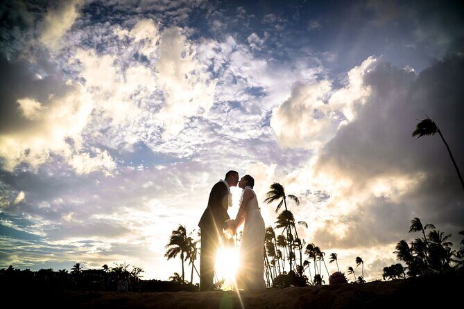 Golden Hour Wedding Honolulu Officiant, Lei for 2 and Pro Photos - Practical Details and Tips
