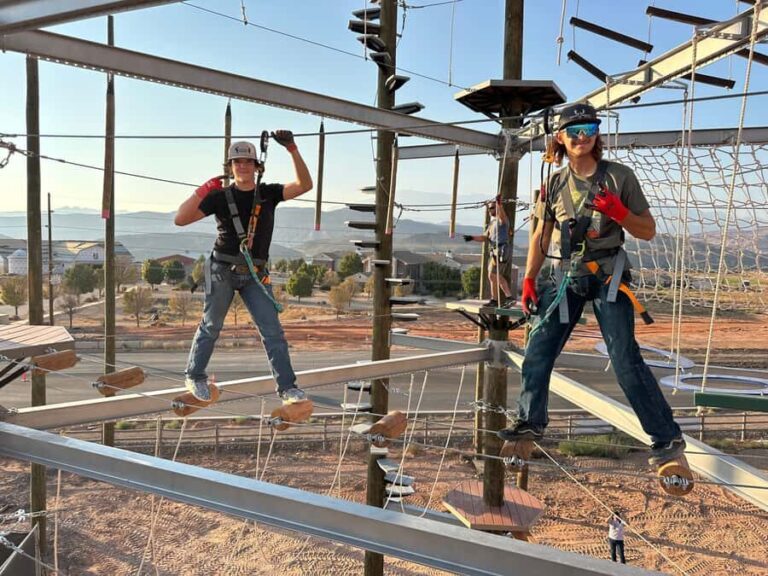 Greater Zion: Adventure Tower Ropes Course 2-Hour Pass - The Variety of Challenges